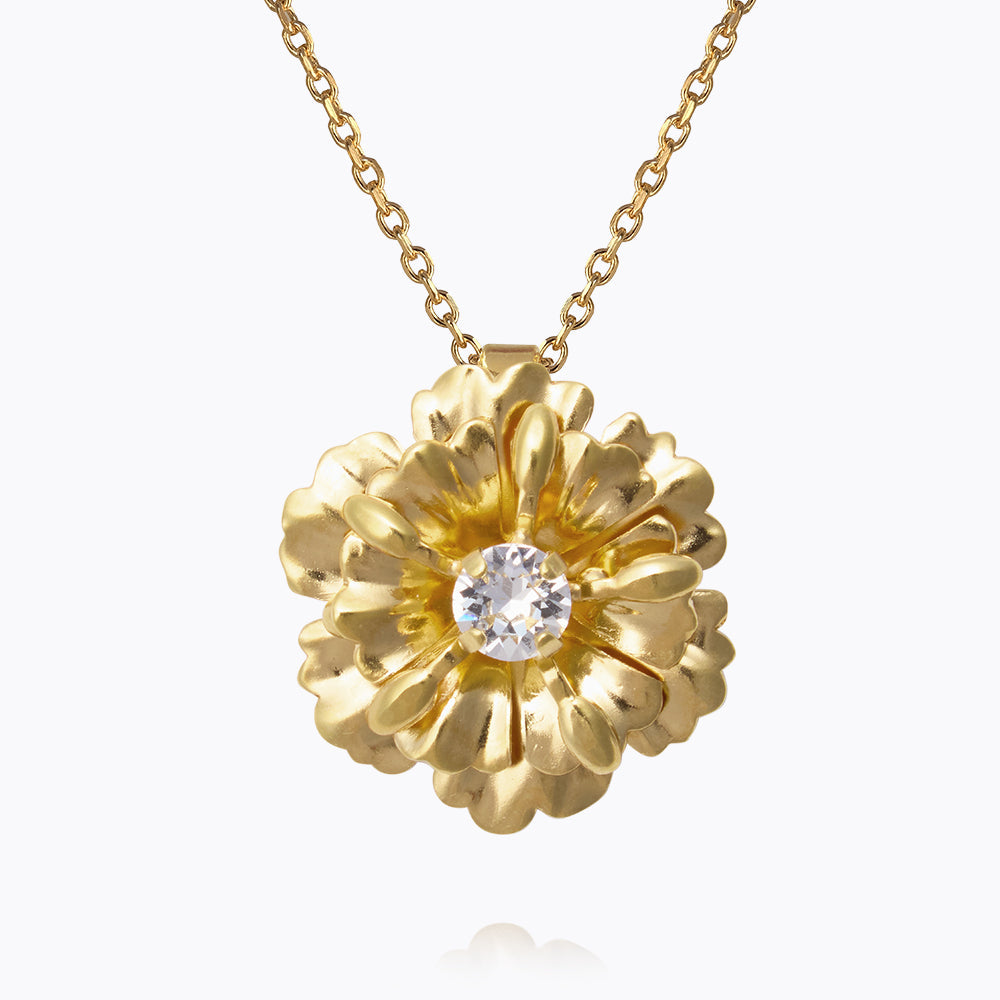 Halskjeder - Blossom Necklace Crystal Gold – Caroline Svedbom