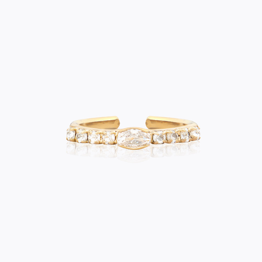 Caroline Svedbom - Tracy Ring Crystal Gold